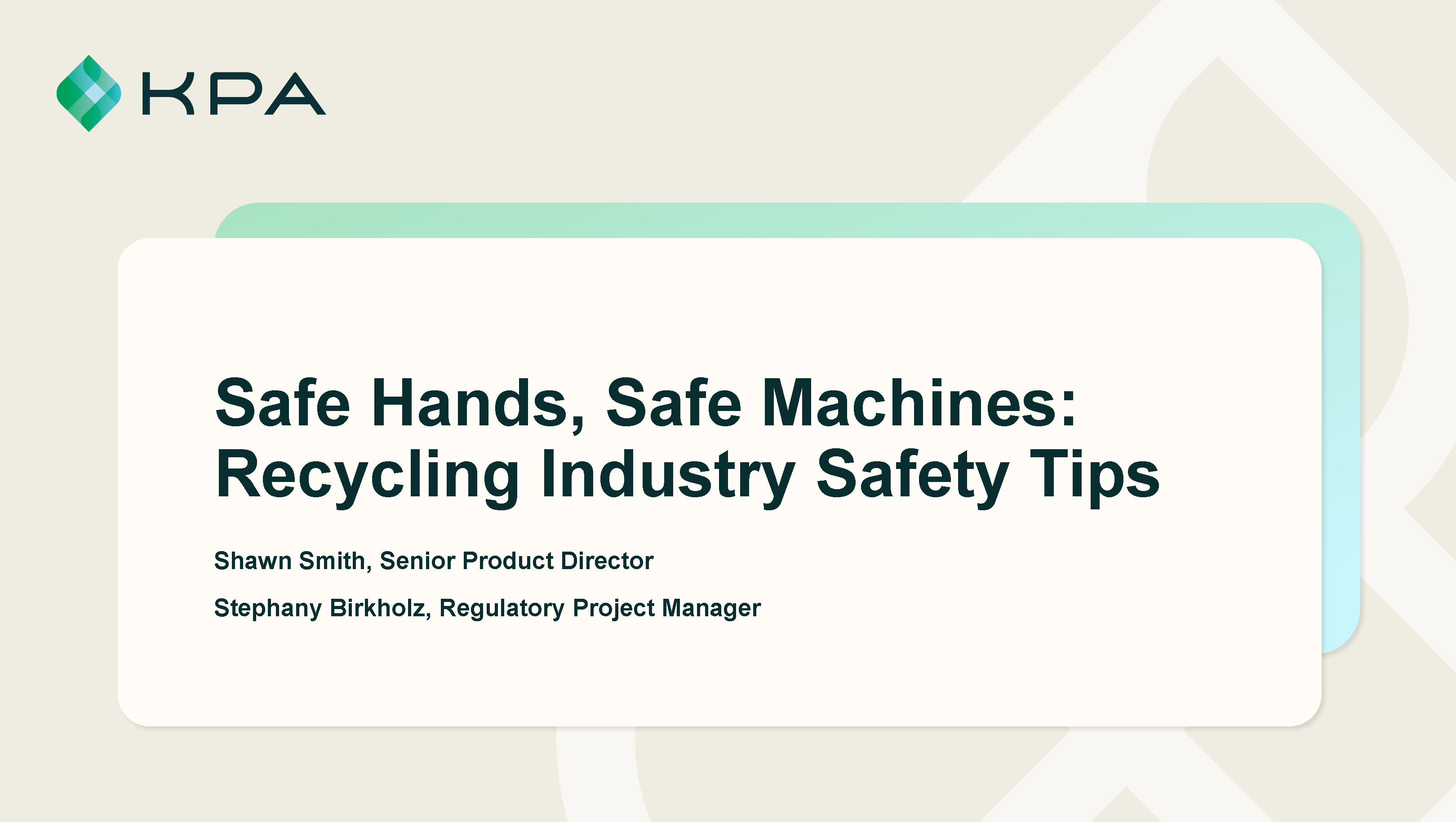 Safe Hands, Safe Machines: Recycling Industry Safety Tips - ReMA Studios